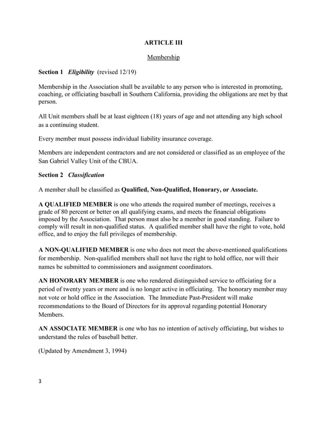 CBUA-SGV Constitution and Bylaws, 2019 | PDF