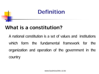 Constitution and governance | PDF
