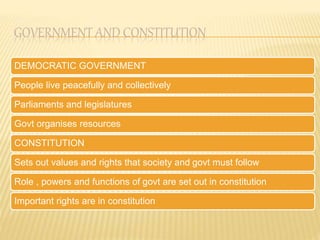 Constitution and government | PPT