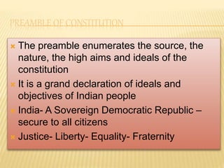 Constitution and government | PPTX
