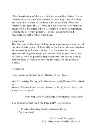 Constitution and the System of the State of KansasPOL215Cons.docx