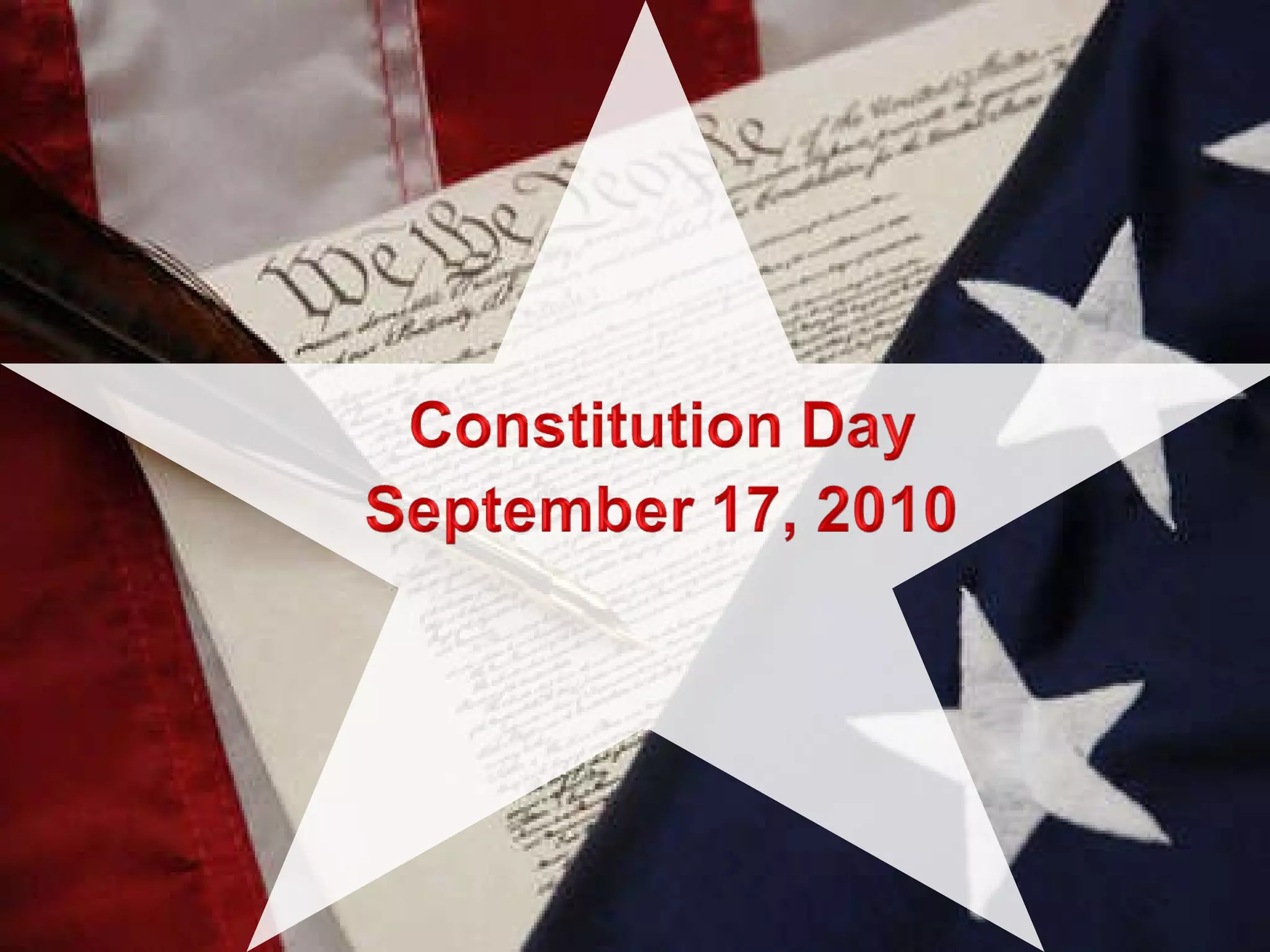 Constitution day power point | PPT | Civic affairs | Politics