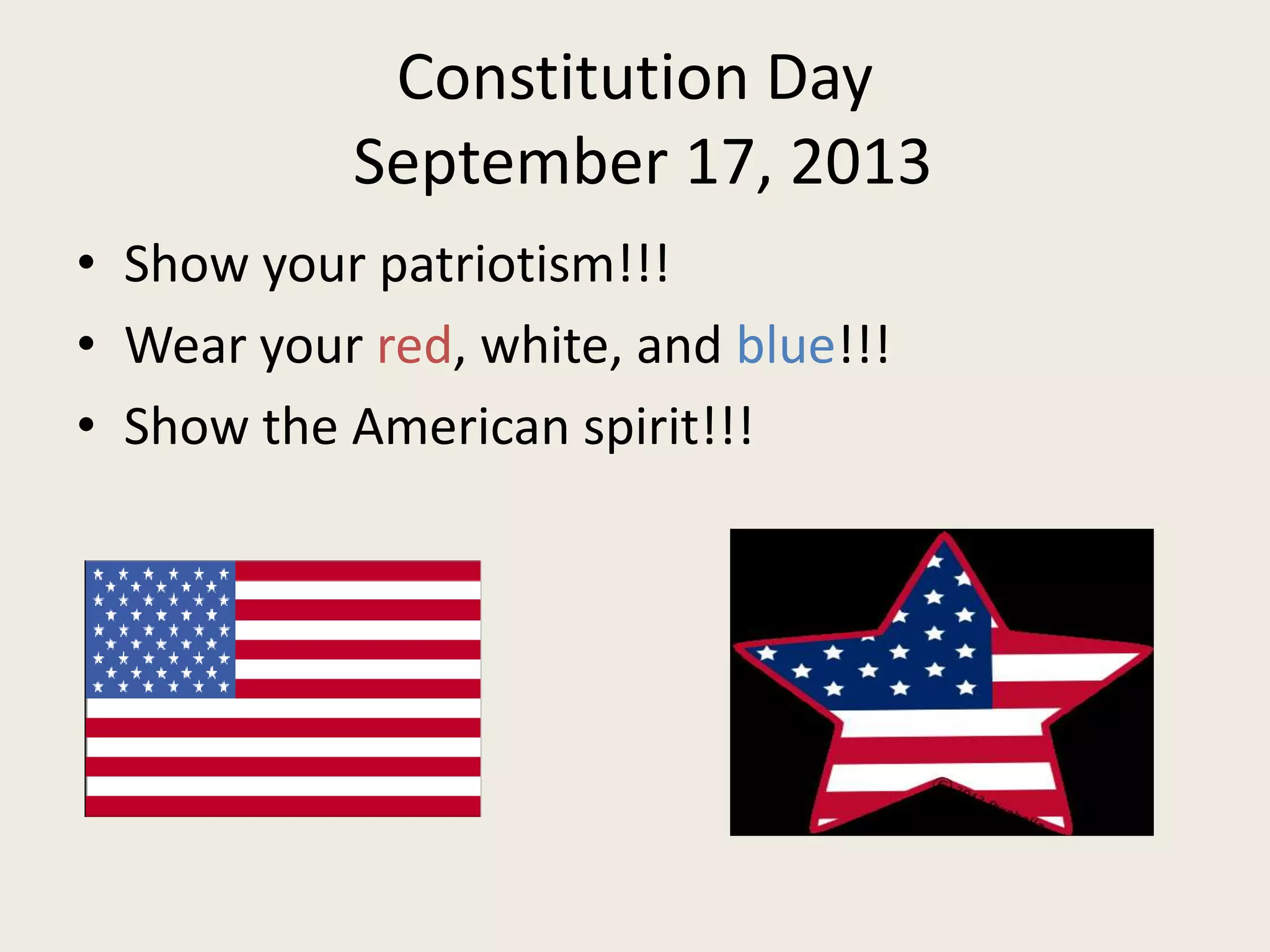 Constitution day slideshow update 09162013 | PPTX | National & Civic ...