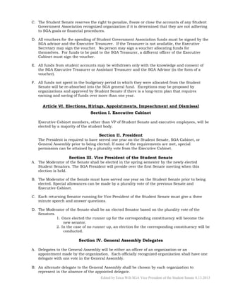 SGA Constitution (Revised 2013) | DOC