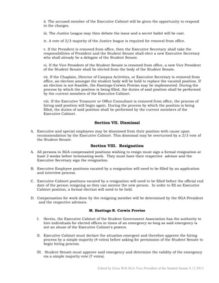 SGA Constitution (Revised 2013) | DOC