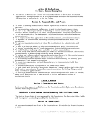 SGA Constitution (Revised 2013) | DOC