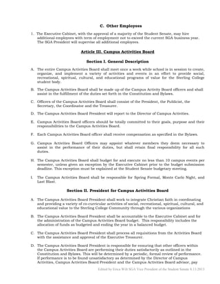 SGA Constitution (Revised 2013) | DOC