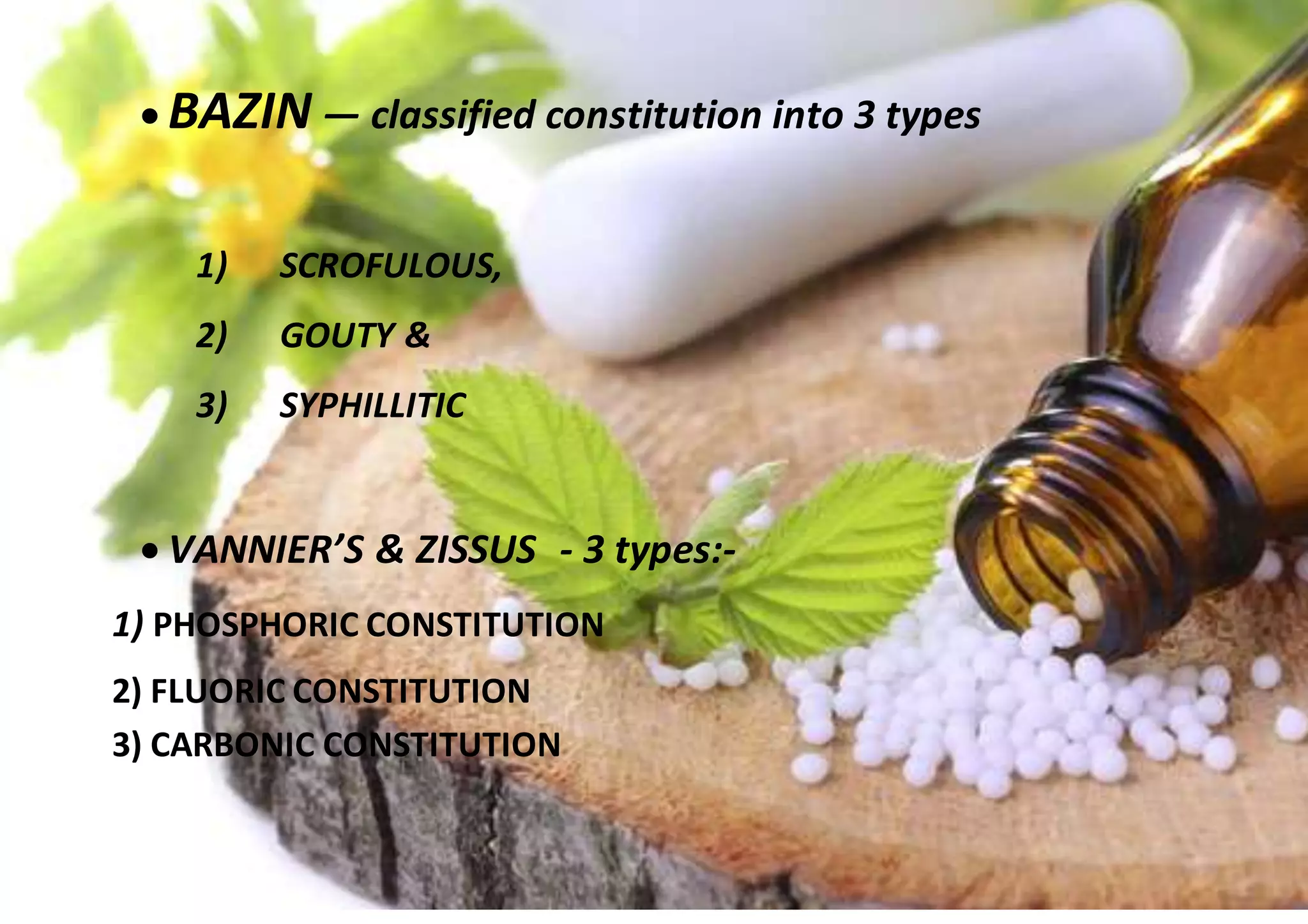 constitution in homoeopathy. | DOCX