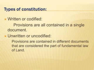 Constitution, needs and evolution. ppt | PPT