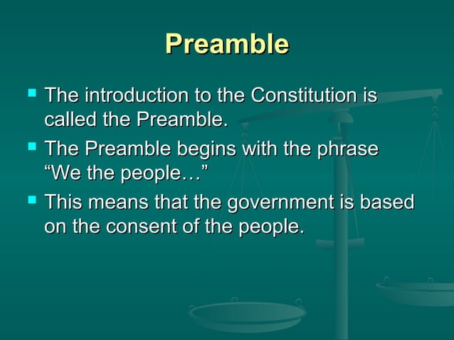 Constitution | PPT
