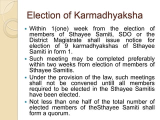 Constitution of 3 tier panchayat bodies burdwan | PPTX