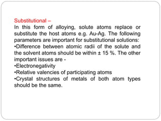 Constitution of alloys | PPTX