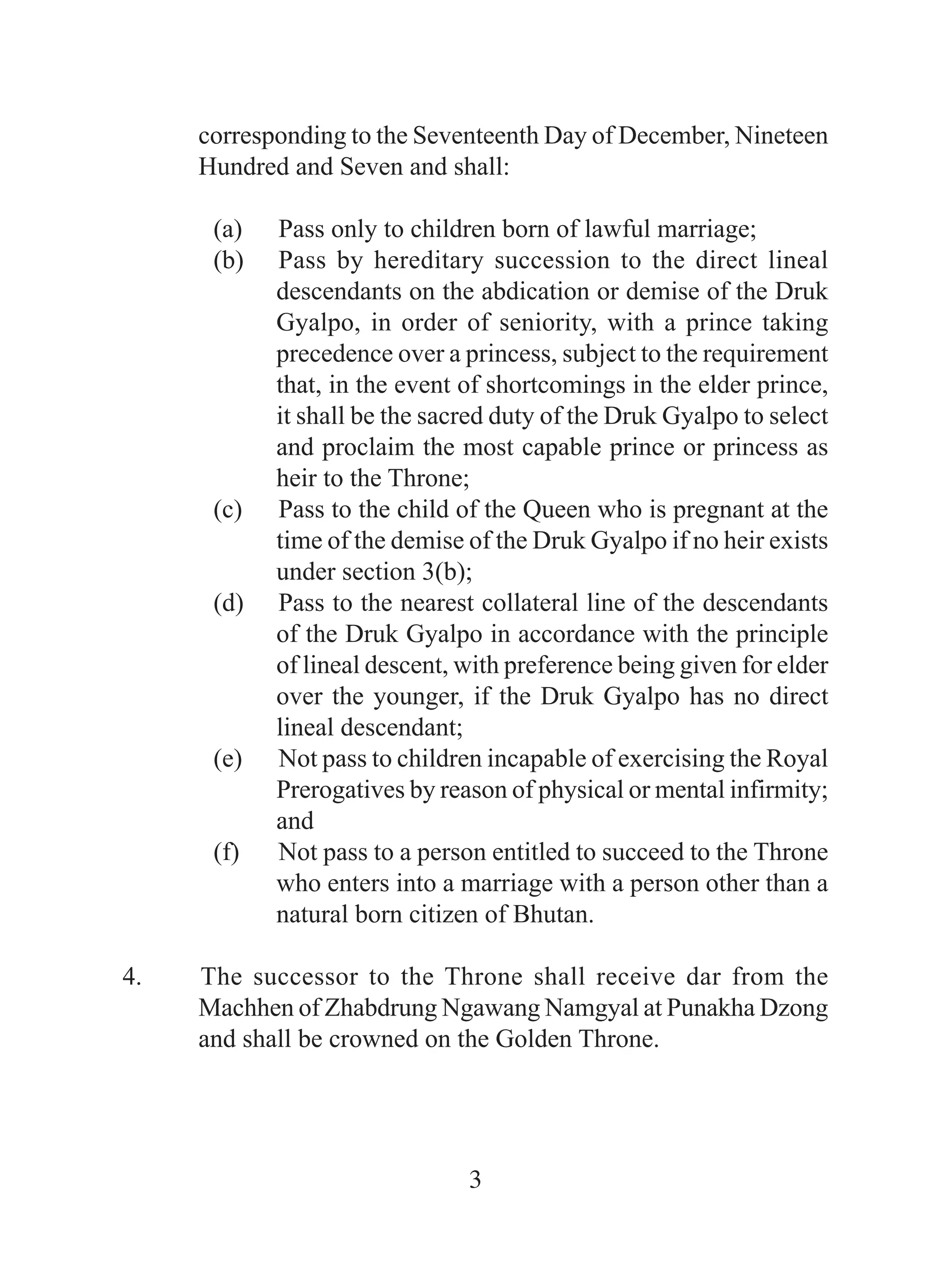 Constitution of bhutan 2008 | PDF