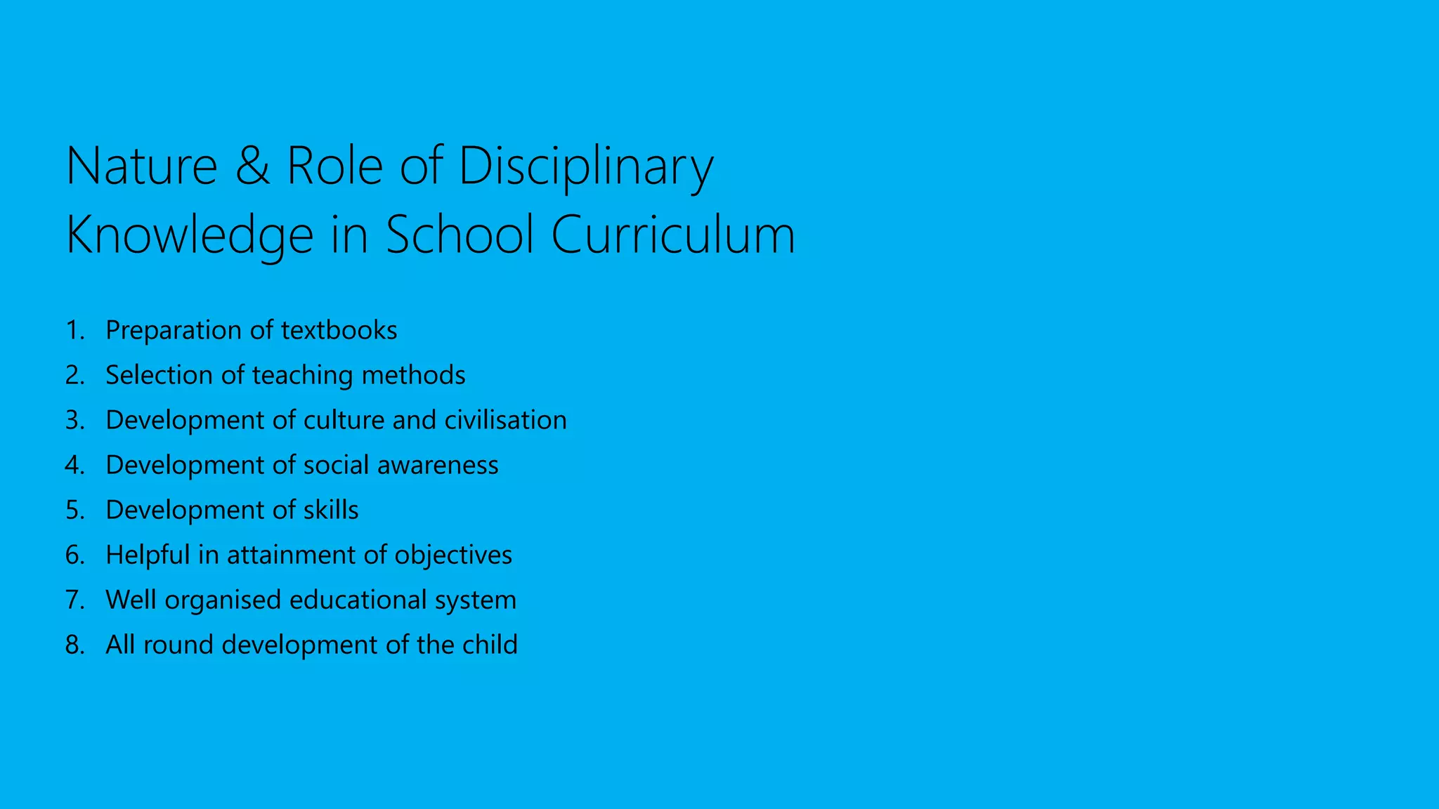 Constitution of disciplinary knowledge.pptx | Physics | Science