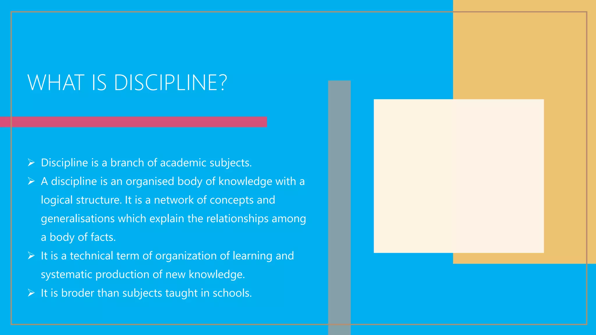 Constitution of disciplinary knowledge.pptx