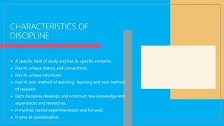 Constitution of disciplinary knowledge.pptx