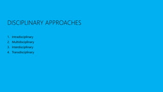 Constitution of disciplinary knowledge.pptx