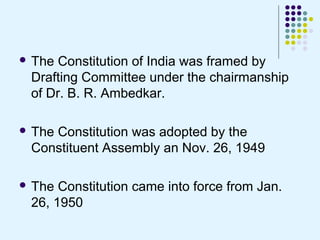 Constitutionofindia 130117234433-phpapp01 | PPT