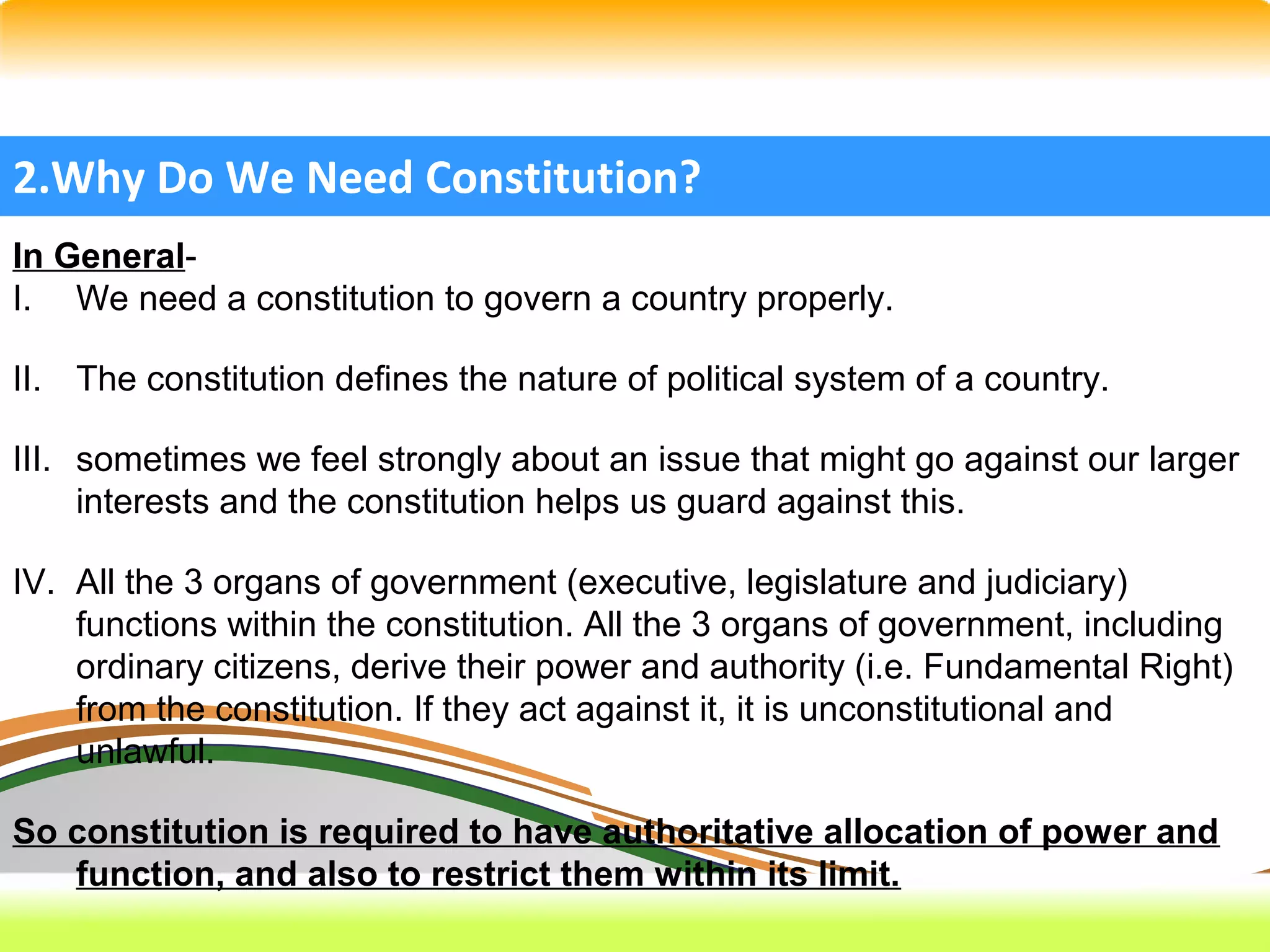 Constitution of india ppt prepared by sukhchain gill | PPT