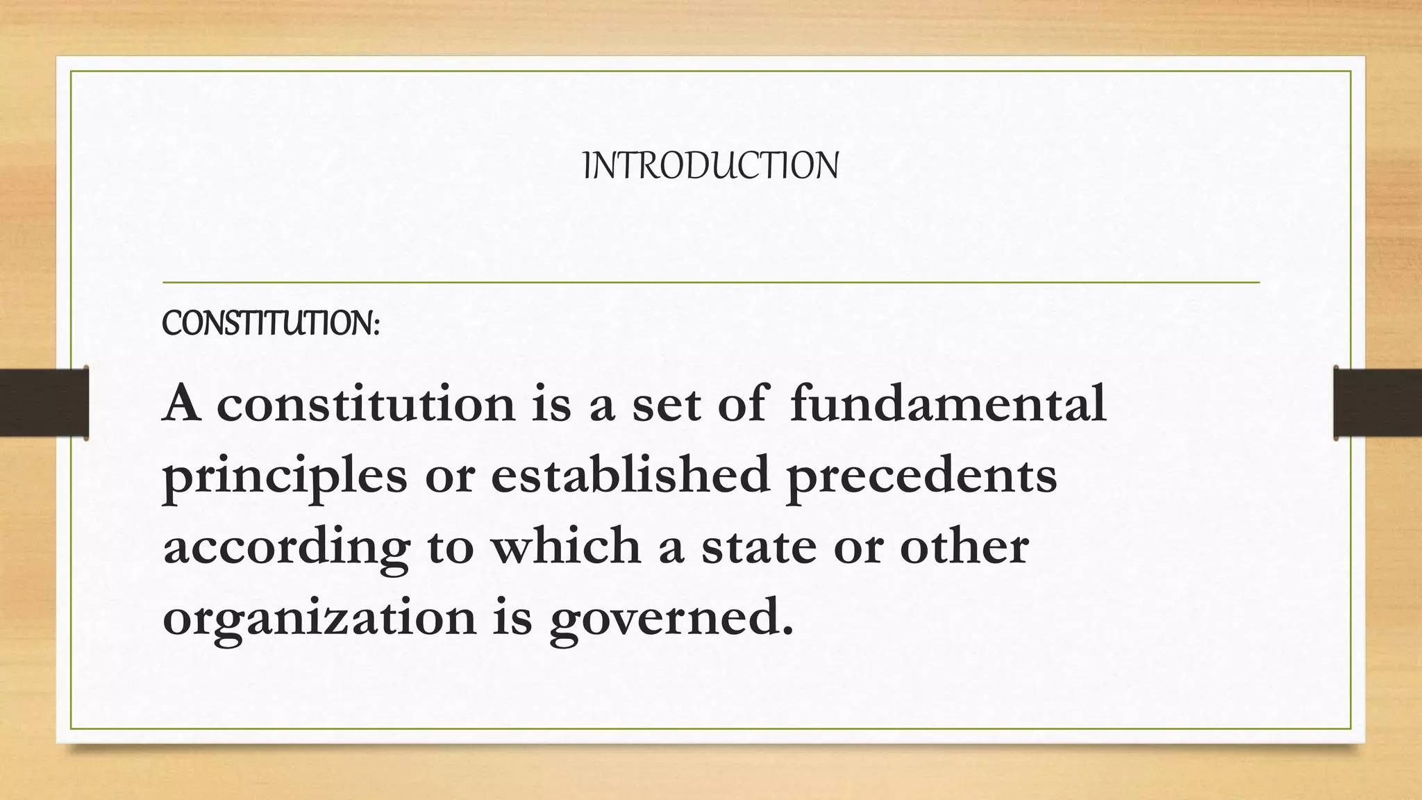 Constitution of india | PPTX