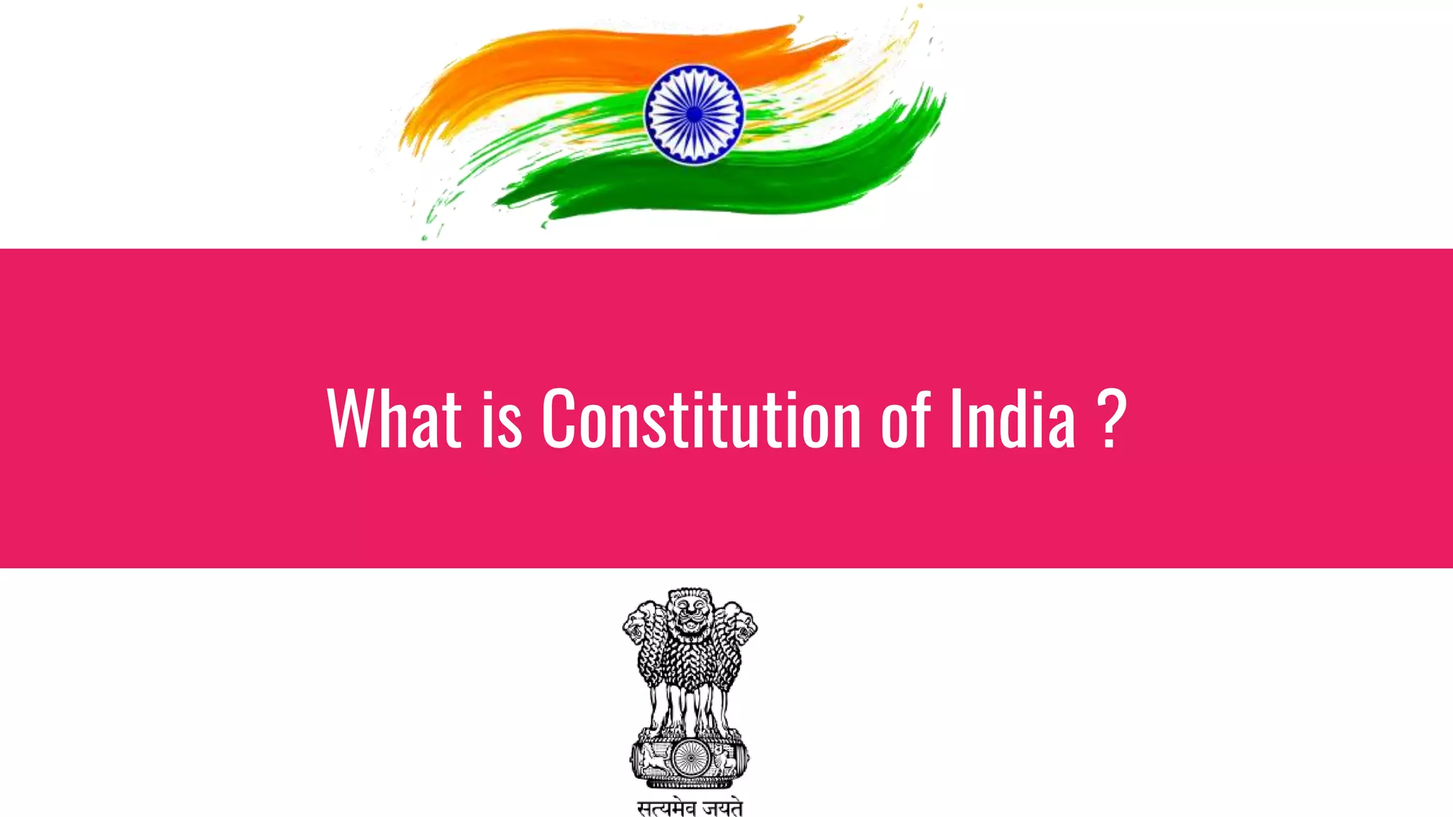 Constitution of India (PPT) | PPTX