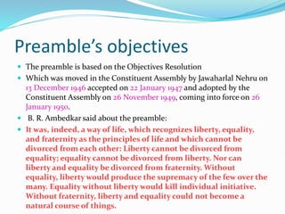 Constitution of INDIA and all articles of the Constitution | PPTX