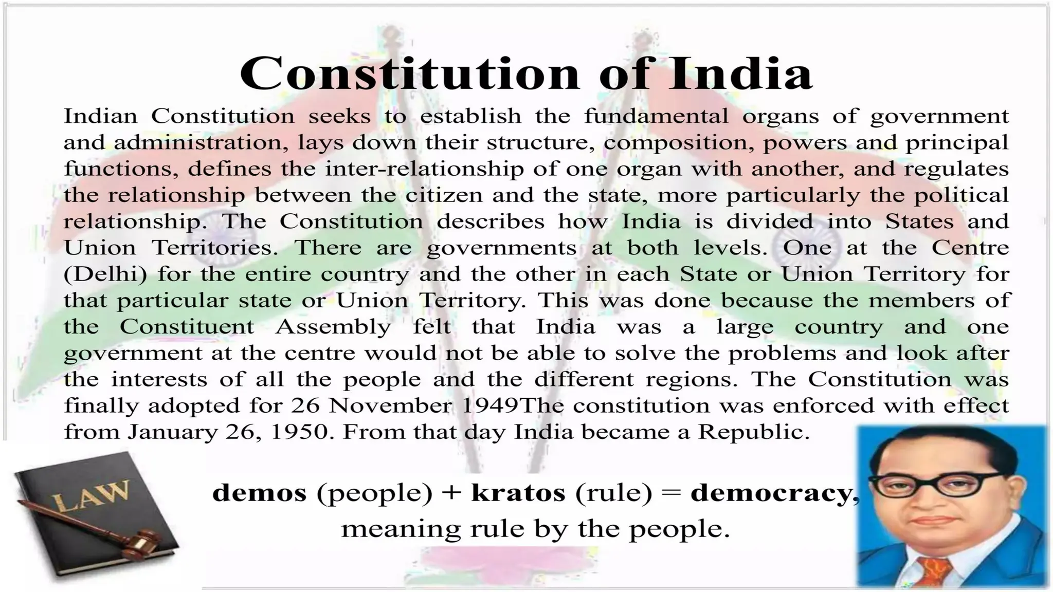 CONSTITUTION OF INDIA.pptx this is a ppt for constitution of india .pptx