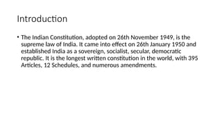 Constitution of India preamble and details.pptx