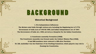 The Constitution of India: A Comprehensive Framework | PDF