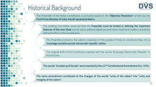 Understanding the Constitution of India and its Preamble | PPTX