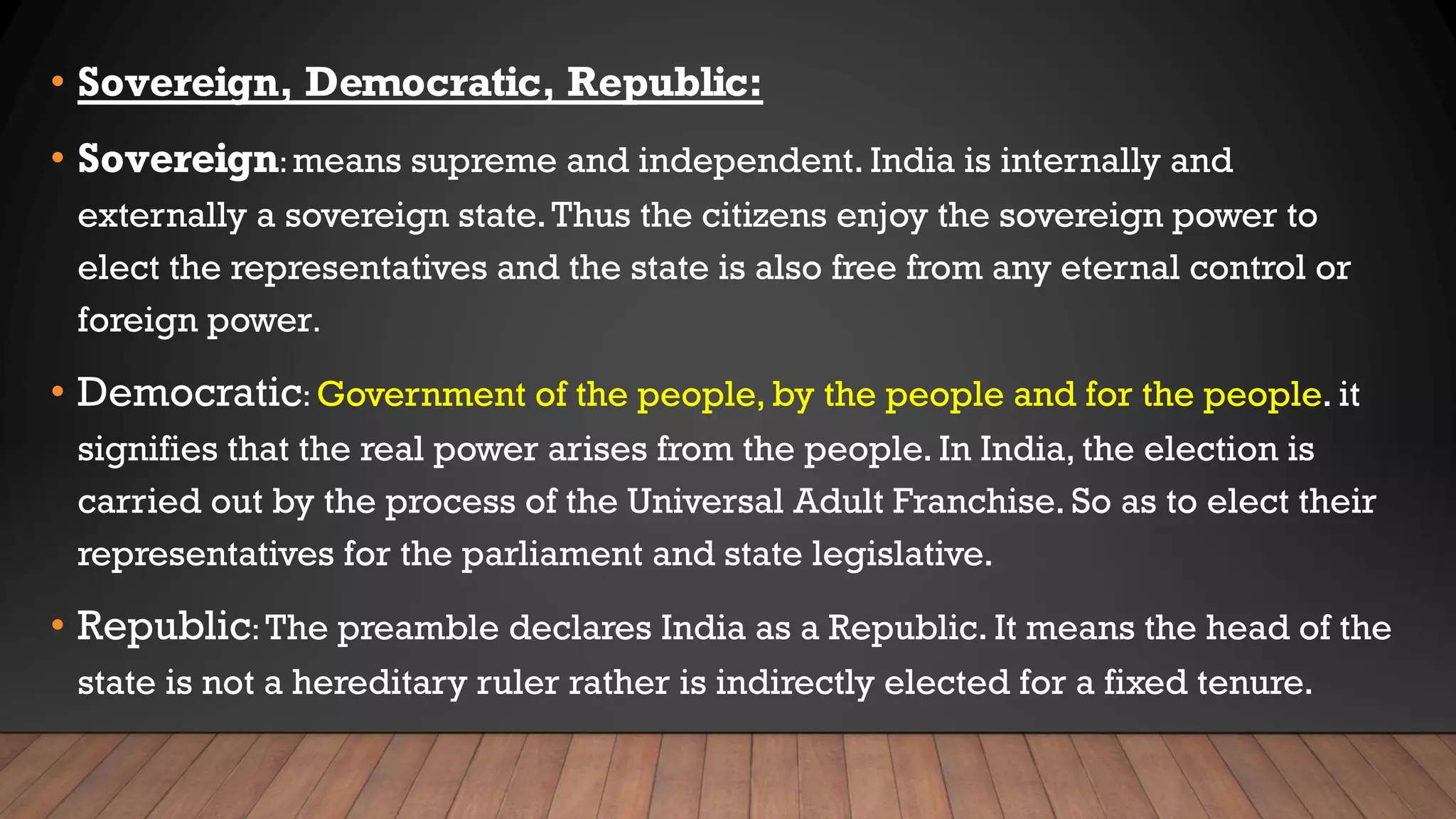 CONSTITUTION OF INDIA (Brief Notes) | PDF