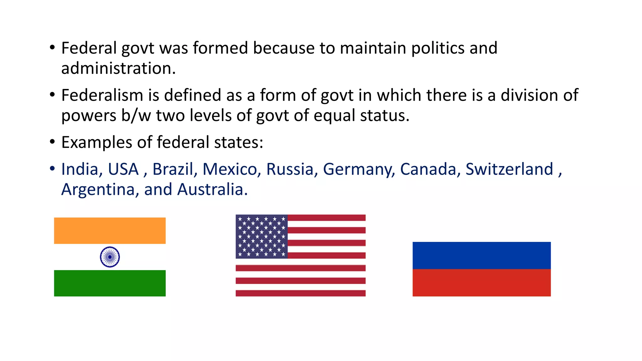 Constitution of India (Federalism) | PDF