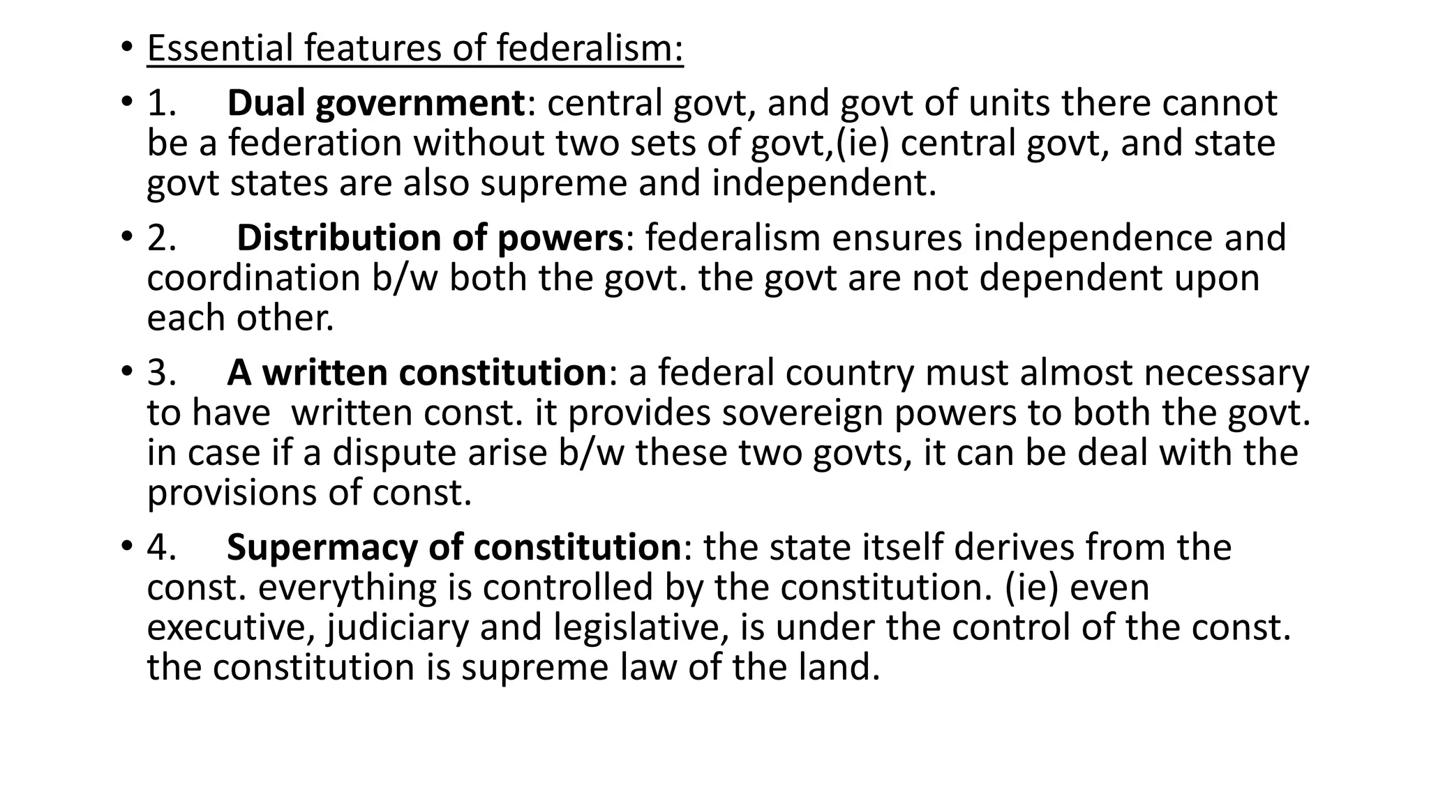 Constitution of India (Federalism) | PDF