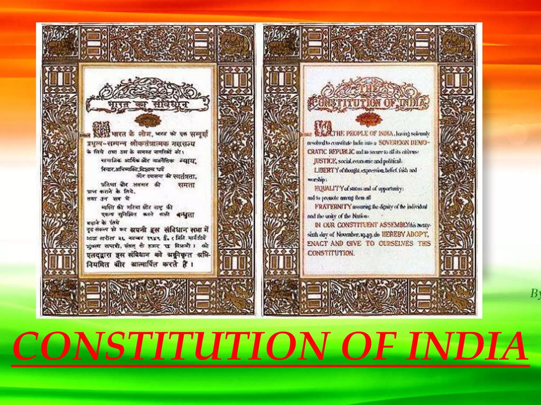 Constitution of india ppt | PPT