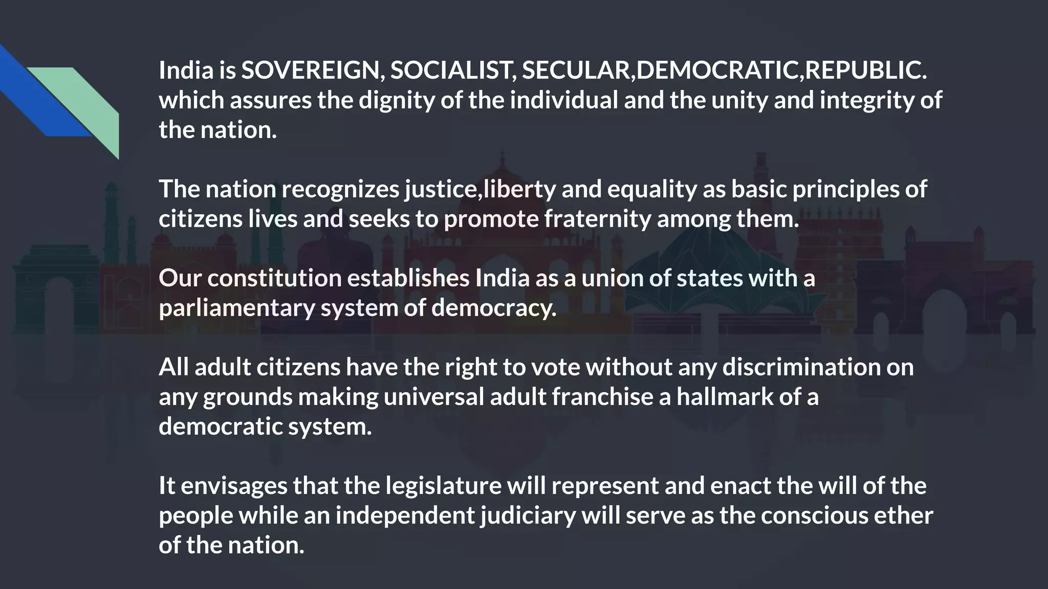 Introduction to Constitution of India Presentation | PDF