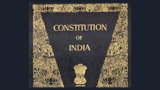 Introduction to Constitution of India Presentation | PDF