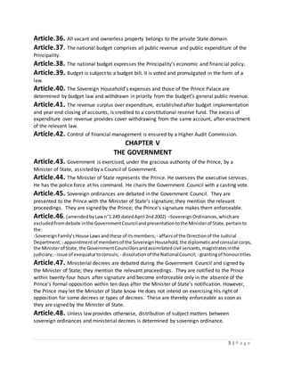 Constitution of Monaco | DOCX