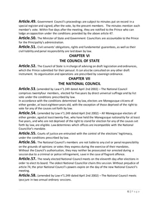 Constitution of Monaco | DOCX