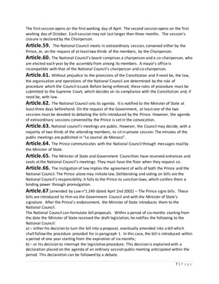 Constitution of Monaco | DOCX