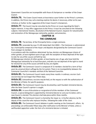 Constitution of Monaco | DOCX | Marriage and Civil Unions | Family and ...