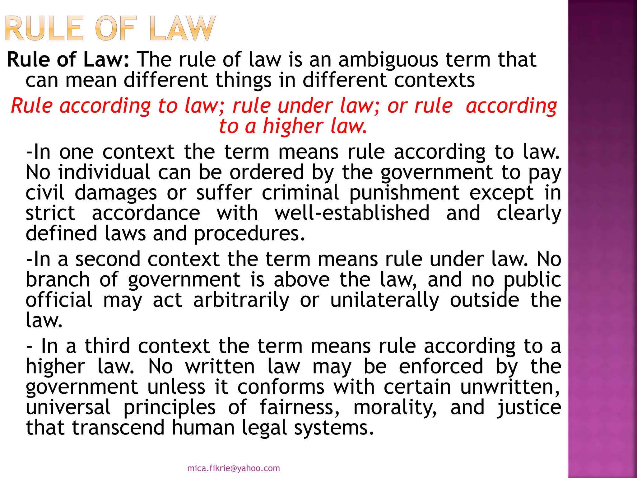 constitutional Law Lecture Notes in ppt: | PPTX