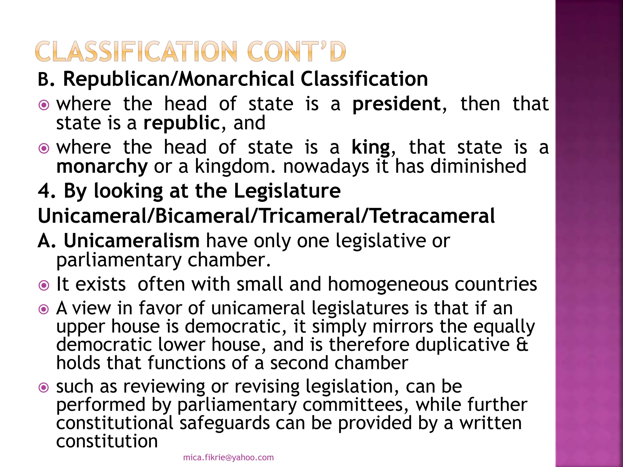 constitutional Law Lecture Notes in ppt: | PPTX