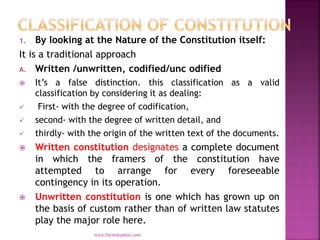 constitutional Law Lecture Notes in ppt: | PPTX