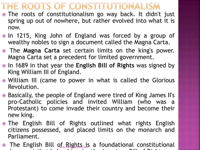 constitutional Law Lecture Notes in ppt: | PPTX