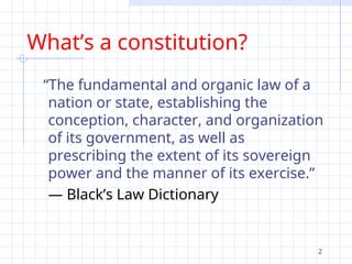 principles of constitutional law introduction | PPT