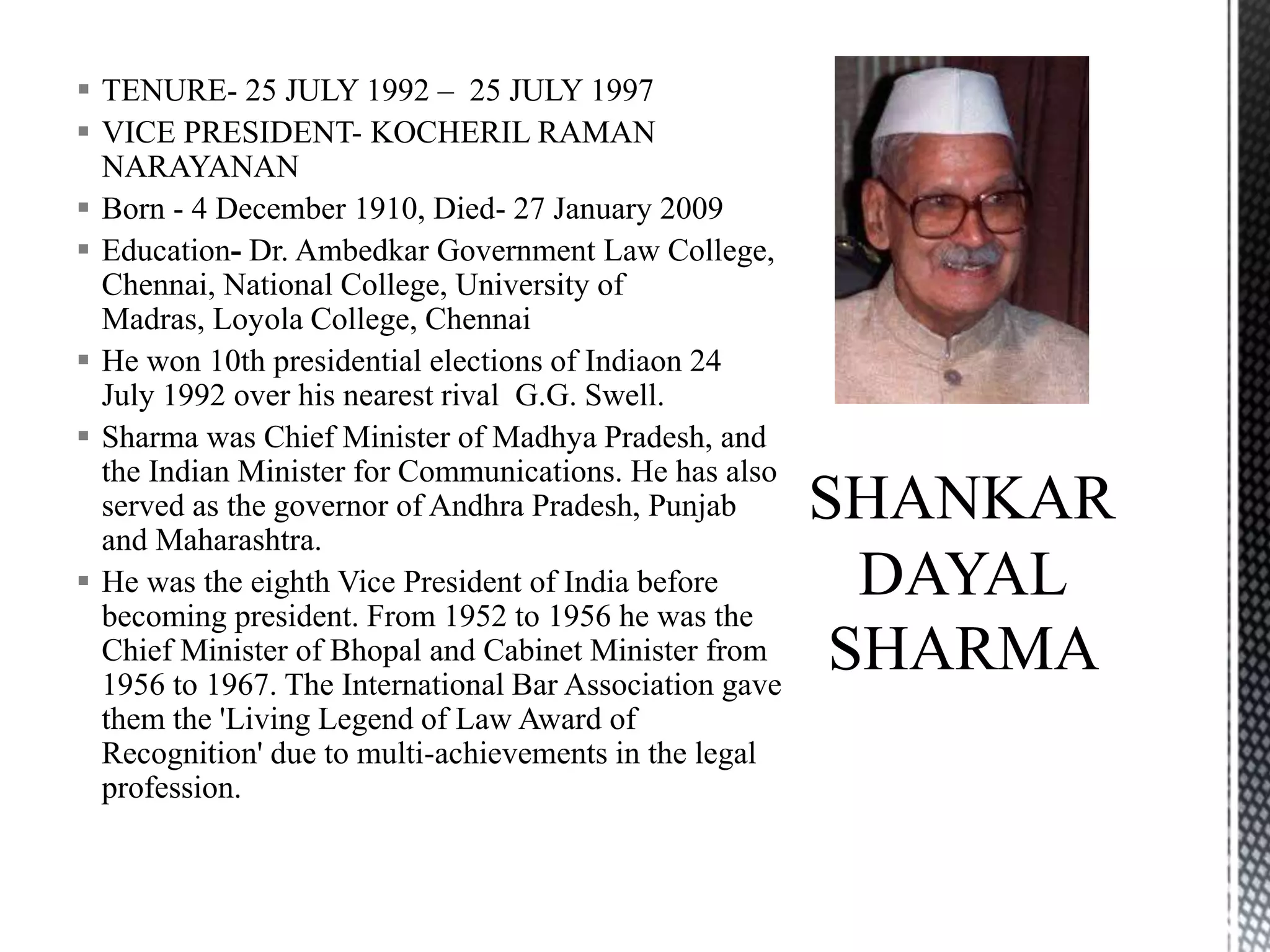 DETAILS OF PRESIDENTS OF INDIA | PPTX