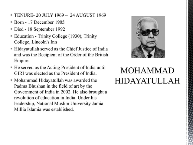 DETAILS OF PRESIDENTS OF INDIA | PPTX