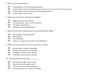 Constitution quiz | PPT