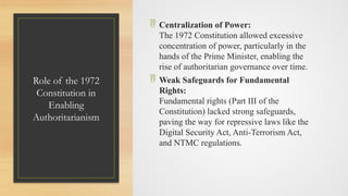 Constitution for bangladesh part 1 and 1st | PPTX