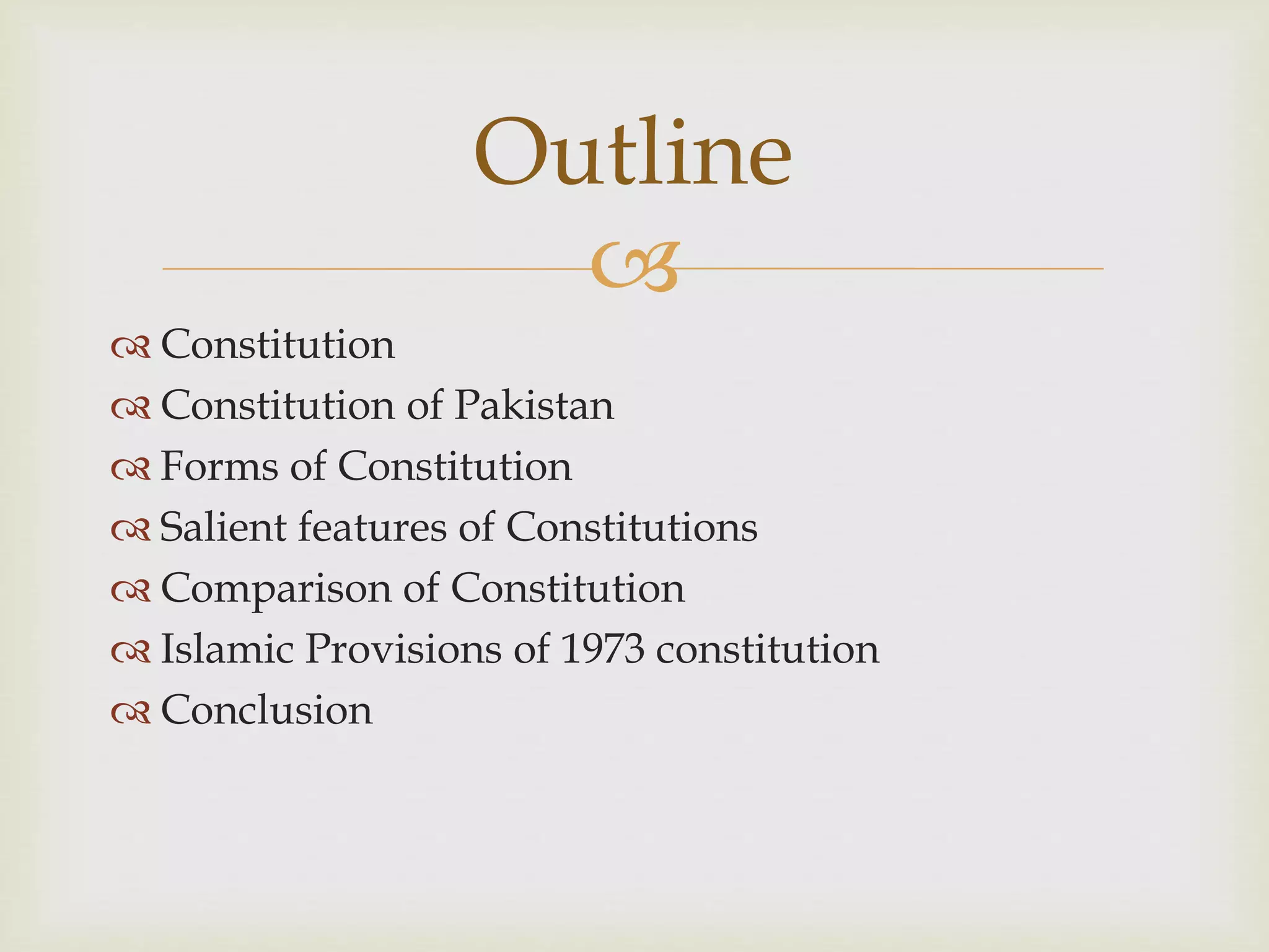 Constitutions of pakistan | PPTX